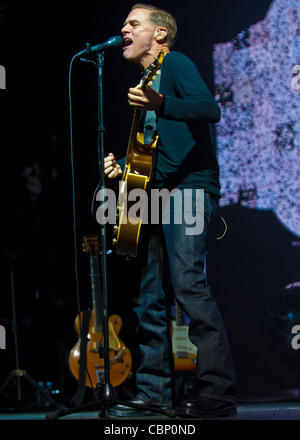 Bryan Adams performing at the Cardiff Motorpoint Arena during his ...