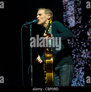 Bryan Adams performing at the Cardiff Motorpoint Arena during his ...