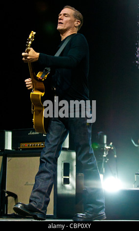 Bryan Adams performing at the Cardiff Motorpoint Arena during his ...