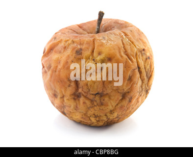 Rotten apple, isolated on white background Stock Photo - Alamy