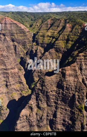 Waimea Canyon, Kauai, Hawaii, USA. - January 16, 2020: Wide landscape ...