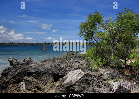 Dhow at Wasini Island Stock Photo - Alamy