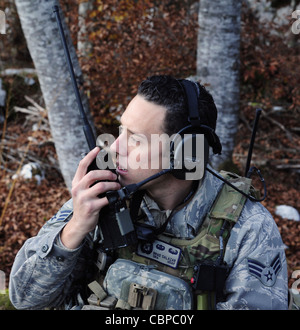 Airmen in the Tactical Air Control Party (TACP) Apprentice Course ...