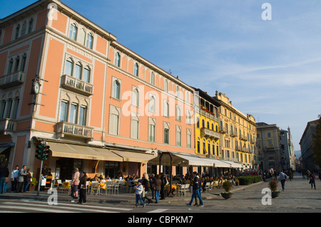 Piazza Cavour square Como town Lombardy region Italy Europe Stock Photo ...
