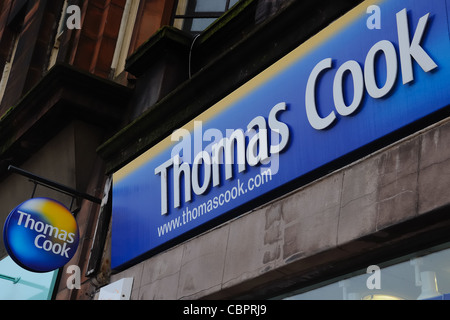 Thomas Cook shop sign Stock Photo - Alamy