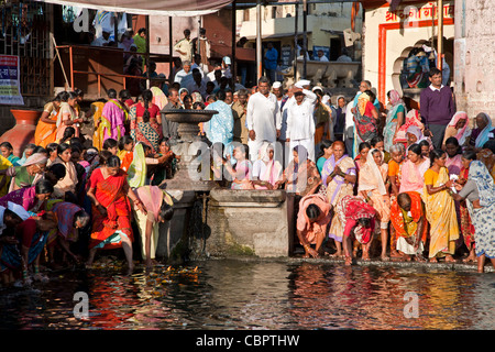 Indian woman taking a bath, India, Asia Stock Photo - Alamy