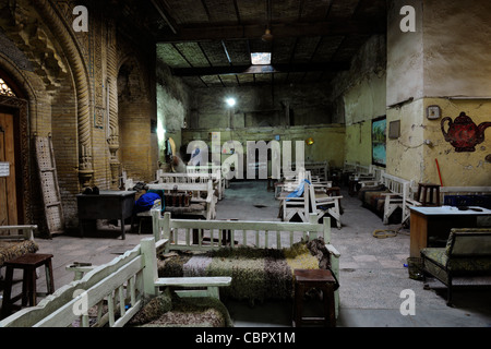 A traditional tea (chai) house with a 500 year history in Baghdad, Iraq ...