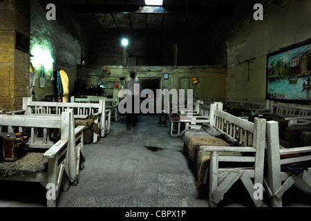 A traditional tea (chai) house with a 500 year history in Baghdad, Iraq ...