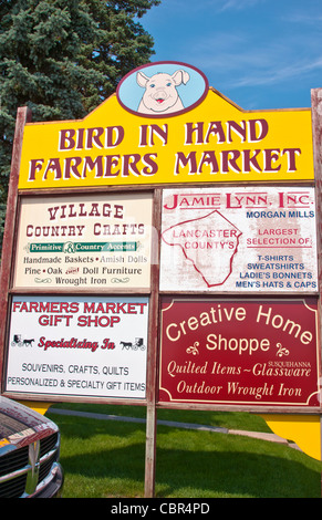 Pennsylvania Bird in Hand Farmers Market stall booth vendor,Amish Dutch ...
