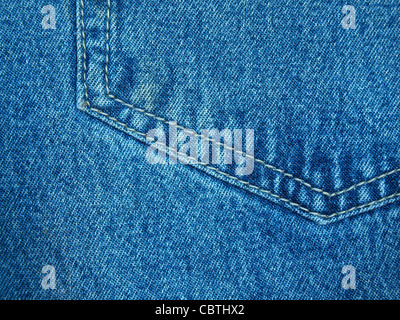 Denim blue jeans back pocket details Stock Photo - Alamy