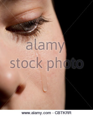 Eye and tears Stock Photo: 136780236 - Alamy