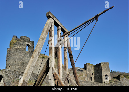 Springald / Ballista, a mechanical artillery device at the ruined ...
