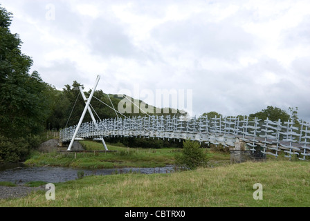 Dyfi Cycle Bridge River Dyfi Machynlleth Mid Wales Stock Photo - Alamy