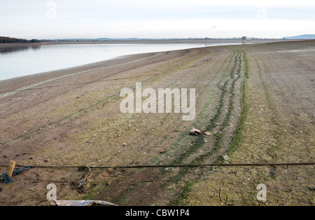 Low water levels at Arlington Reservoir, a Site of Special Scientific ...