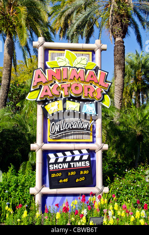 Animal Actors attraction sign Universal Studios Orlando Florida Stock ...