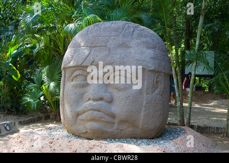 Olmec Sculpture, 900 BCE-400BCE, from La Venta Ruin Site, at La Venta ...