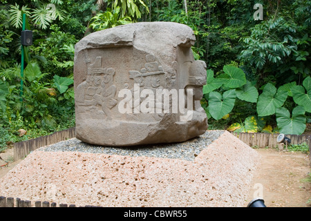 Olmec Sculpture, 900 BCE-400BCE, from La Venta Ruin Site, at La Venta ...