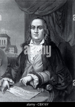 Vintage portrait of Benjamin Franklin Stock Photo - Alamy
