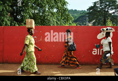 Street scene in Freetown, Sierra Leone in 2014 Stock Photo - Alamy