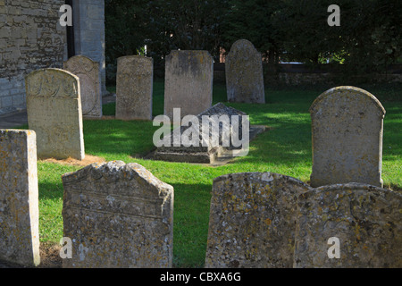Grave of John Clare, Helpston, Cambridgeshire, UK. The tombstone lies ...