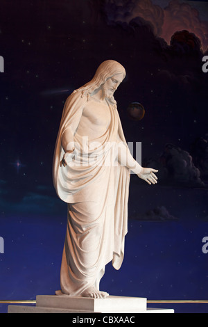 Christus Jesus Christ statue and heaven in Salt Lake City. LDS Mormon ...