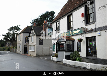 The famous Gun Inn pub at Findon village West Sussex UK Stock Photo - Alamy