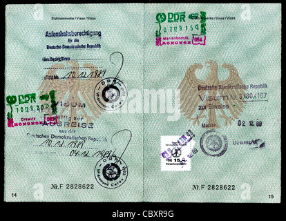 Berlin, Germany, identity card of the GDR Stock Photo: 86898305 - Alamy