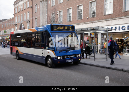 Bus stops and buses in Exeter High St UK route map of routes timetable ...