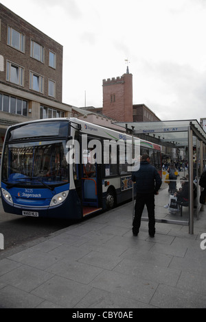 Bus stops and buses in Exeter High St UK route map of routes timetable ...