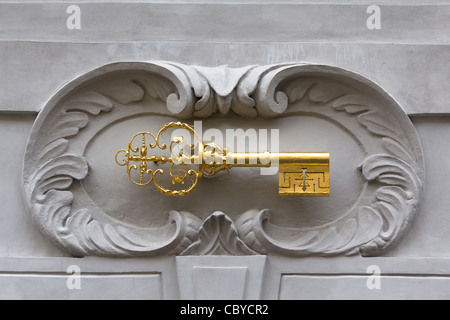 Gold key, Prague, Czech Republic Stock Photo - Alamy