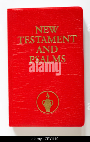New Testament and Psalms. Religious book. Book cover, white background ...