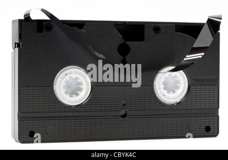 A broken VHS cassette. All isolated on white background Stock Photo ...