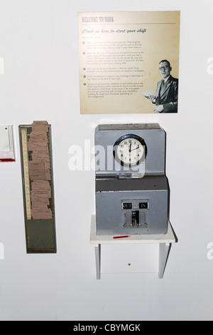 Clocking In Machine Stock Photo - Alamy