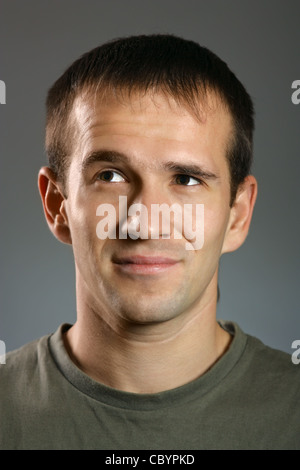 Portrait of a real man in the studio Stock Photo - Alamy