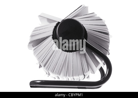 A rotary business card holder Stock Photo - Alamy