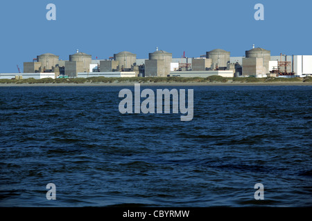 Nuclear plant at Gravelines in France. It has six reactors Stock Photo ...