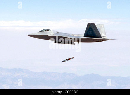 An F-22 Raptor assigned to the 411th Flight Test Squadron out of ...