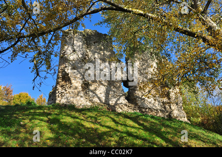 Sutton Valence castle ruins Stock Photo - Alamy