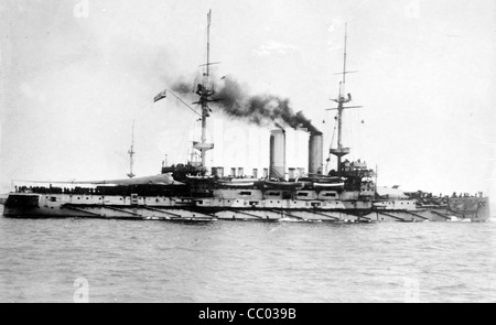 HMS Formidable, battleship of the Royal Navy, launched in 1898 ...