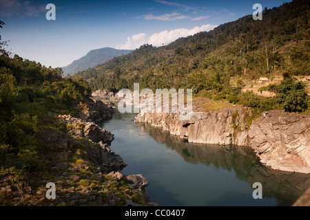India, Arunachal Pradesh, Daporijo, Upper Subansiri area, people on ...