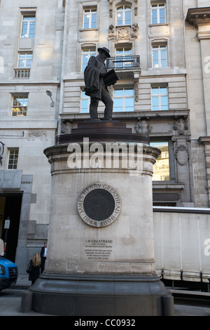 Statue of James Henry Greathead inventor of the Greathead Tunneling ...