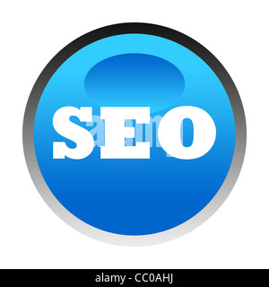 SEO icon. Internet button on white background Stock Photo - Alamy