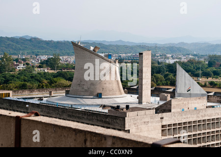Le Corbusier, Assembly building, Capitol Complex, Chandigarh, Punjab ...