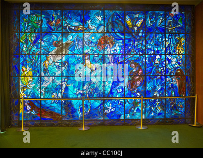 The Peace, stained-glass window by Marc Chagall, Master glazier Stock ...