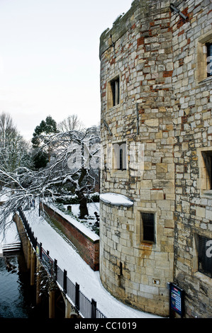 Lendal Tower in York, United Kingdom. The tower dates from around 1300 ...