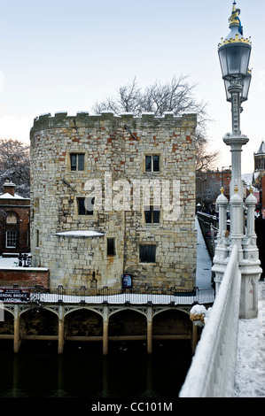 Lendal Tower in York, United Kingdom. The tower dates from around 1300 ...