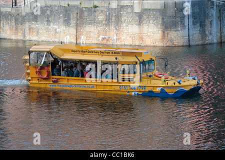 Yellow Duck Marine, Albert Dock Liverpool Stock Photo - Alamy