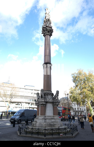 Crimean War and Indian Mutiny memorial column in front of Great West ...
