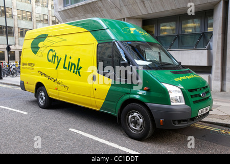City Link Express Parcel Delivery Van, Cambridge, England, UK Stock ...