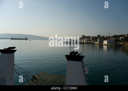 Kilid Bahr Fort from the Eceabat formerly Maidos to Canakkale ferry ...